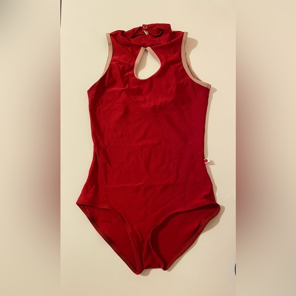 Yumiko | Swim | Red Yumiko Elise Leotard | Poshmark